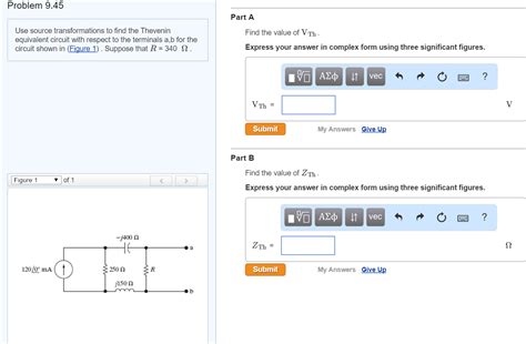 Solved Use Source Transformations To Find The Thevenin