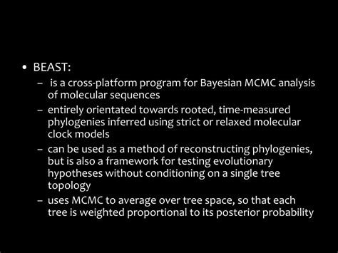 PPT Practical Session Bayesian Evolutionary Analysis By Sampling Trees BEAST PowerPoint