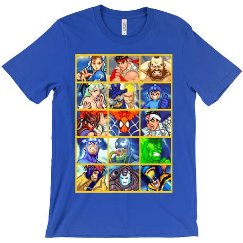 Mvc Character Select Retro Classic Arcade Video Games Unisex T Shirt Etsy