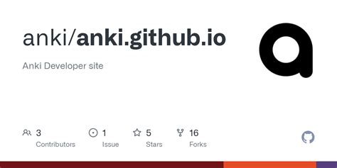 Github Anki Anki Developer Site