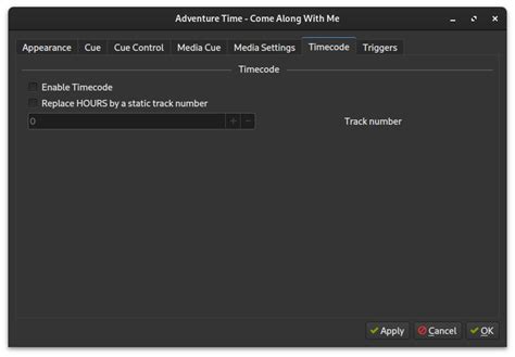 Timecode Linux Show Player