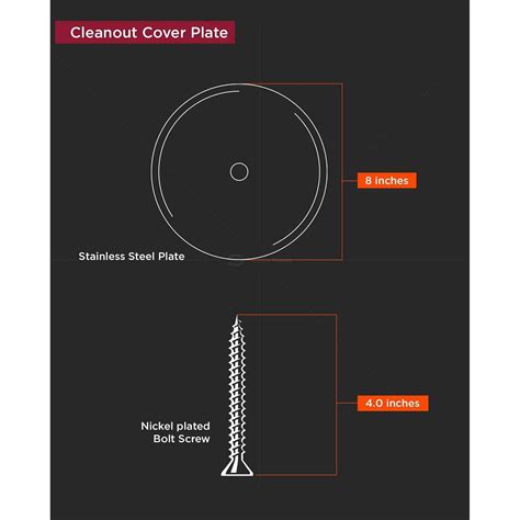 Supply Giant Floor Cleanout Cover Plate Shop Hardware Tools For Work And Home