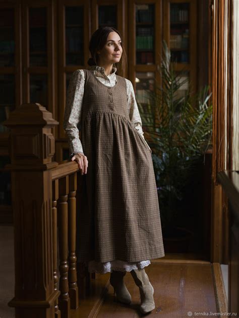 Сарафан из фактурного хлопка Княжна Ternika