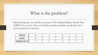 OPTIMAL BINARY SEARCH PPTX