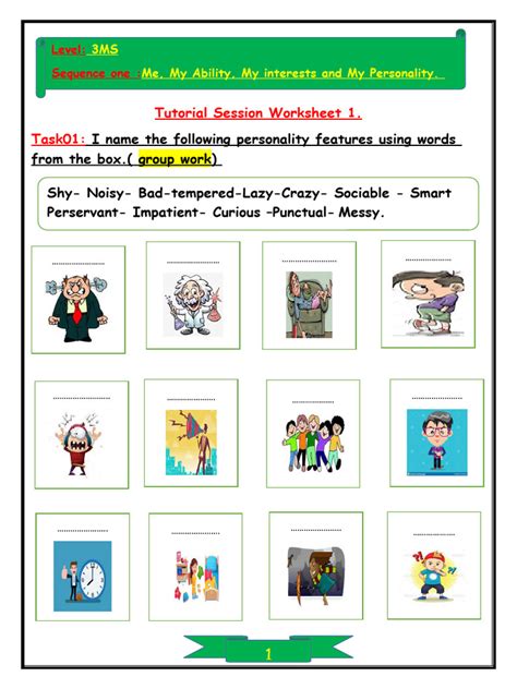 Tutorial Session Worksheet 1 Pdf