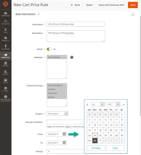 How To Create New Cart Price Rules In Magento 2