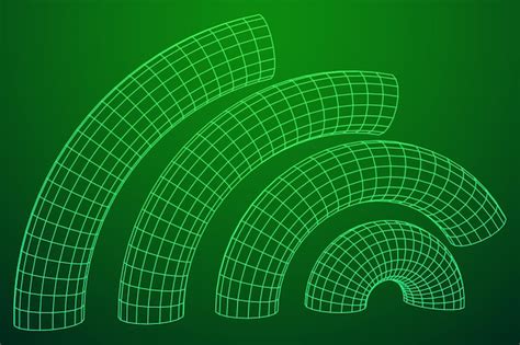 Premium Vector Wireframe Mesh Bend Column Connection Structure Digital Data Visualization Concept