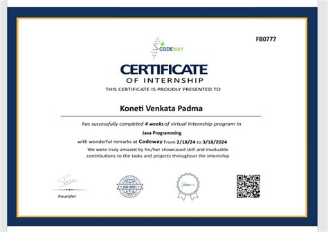 📌 Happy To Share That Ive Received A Certificate From Codeway For Successfully Completing The