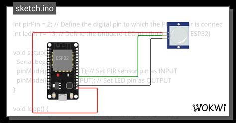 Pir Wokwi Esp32 Stm32 Arduino Simulator