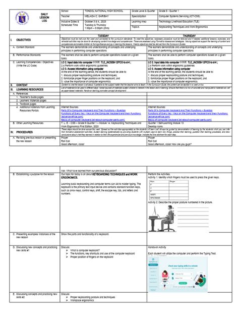 Css 9 Qrtr1 Week 6 Pdf Computer Keyboard Learning