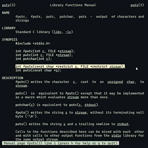 The Fputs C Function Youtube