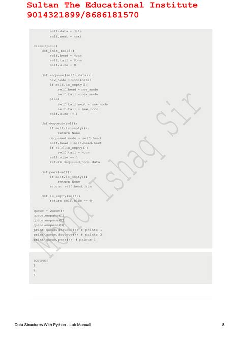 Data Structure Using Python Ou Lab Manual Code
