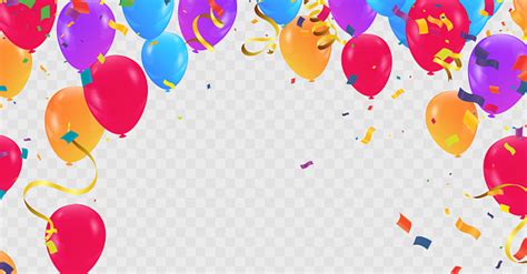 풍선 다양한 색상과 리본을 가진 그랜드 오프닝 카드 디자인 색종이 멀티 컬러 기념일 일러스트 레이 션 가위에 대한 스톡 벡터 아트 및 기타 이미지 Istock