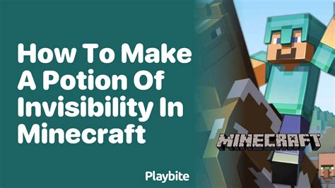 How To Make A Potion Of Invisibility In Minecraft Playbite
