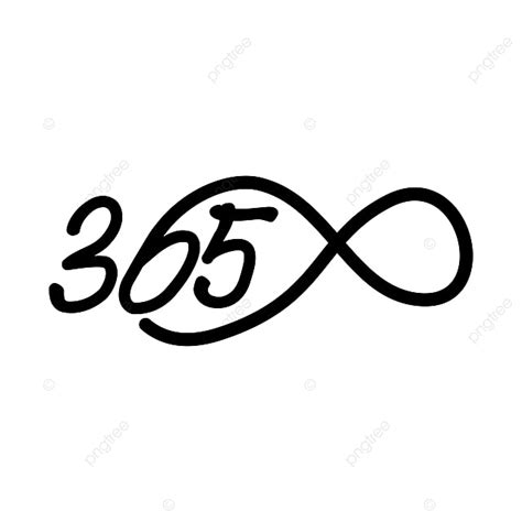 영원한 365 무한대 로고 아이콘 디자인 일러스트 블랙 그래픽 신분 활자 Png 일러스트 및 벡터 에 대한 무료 다운로드