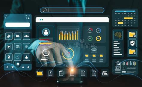 Process Of Creating An Interface For A Mobile App User Interface And Experience Concept Stock