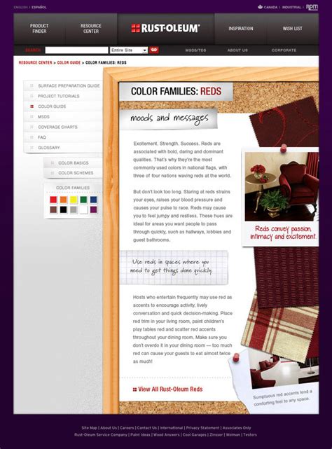Rust Oleum Corporate Site On Behance