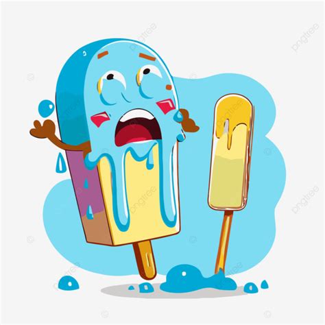 냉동고 팝 벡터 스티커 클립 아트 입술에 눈물을 흘리며 만화 아이스 팝 상표 클립 아트 Png 일러스트 및 벡터 에 대한 무료 다운로드 Pngtree
