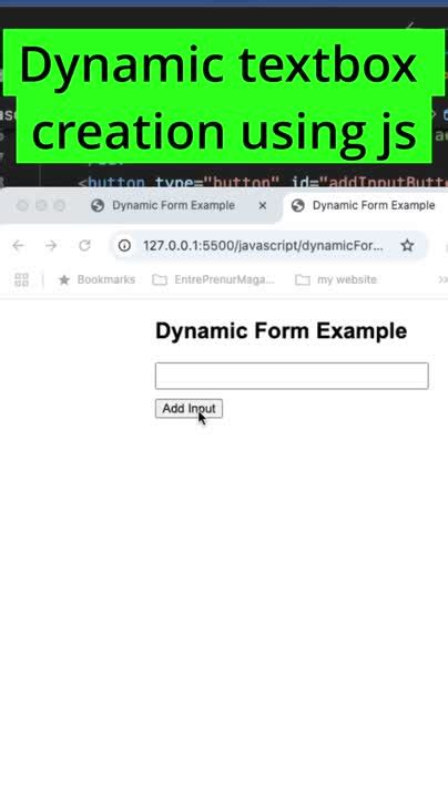 Sri Praveen On Linkedin Dynamicform Javascript Html Programming