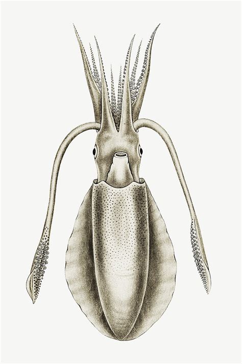 Squid Varieties Set Illustration Premium Psd Rawpixel