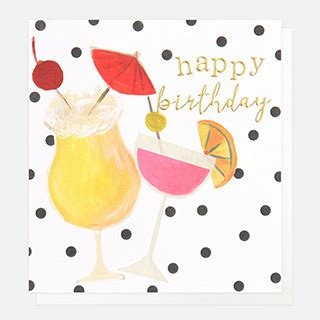 caroline gardner手繪風生日賀卡 雞尾酒派對 誠品線上