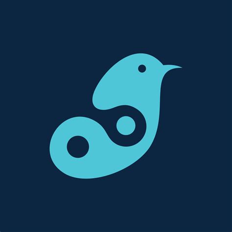 Bird Network Logo Designs Concept Vector Digital Bird Icon Logo