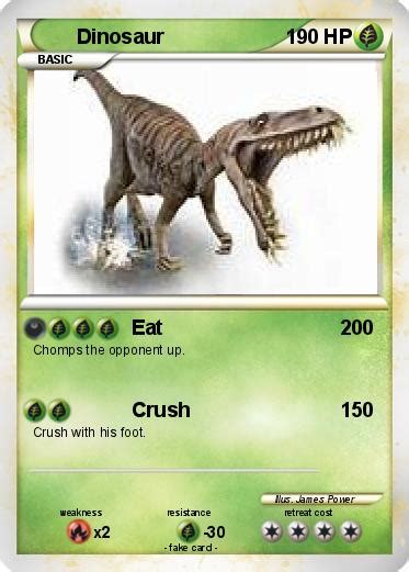 Pokémon Dinosaur 75 75 Eat My Pokemon Card