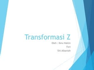 Transformasi Z PPT