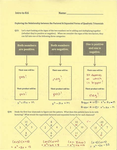 How I Teach Factoring Trinomials Factor Trinomials Math Graphic