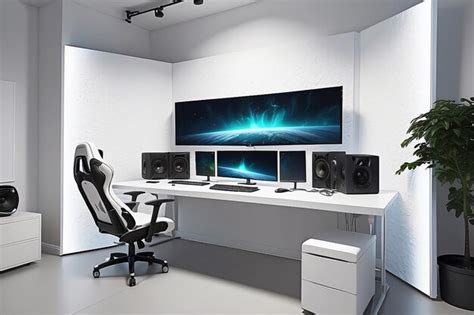 Gaming Setup Mockup Premium Ai Generated Image