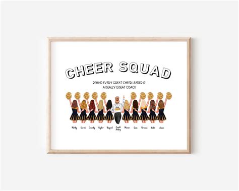 Cheerleading Coach Print Personalized Cheer Leader Coach T Cheer