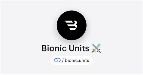 Bionic Units ⚔️ Bionicunits · Soloto