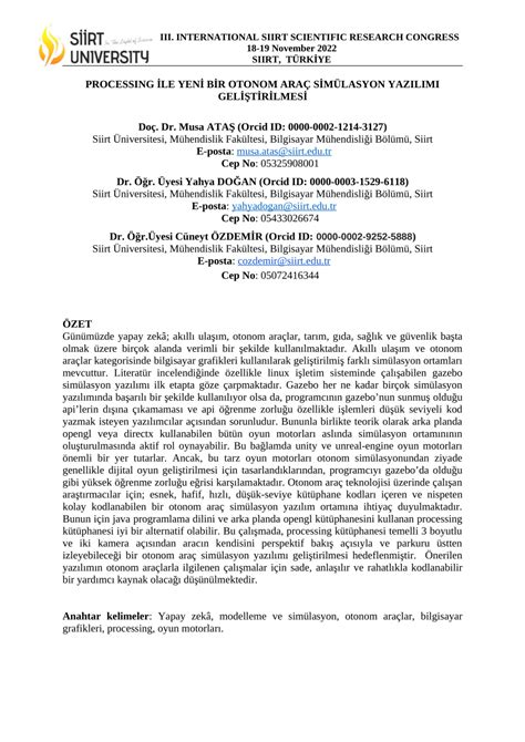 Pdf Development Of A New Autonomous Vehicle Simulation Software With Processing