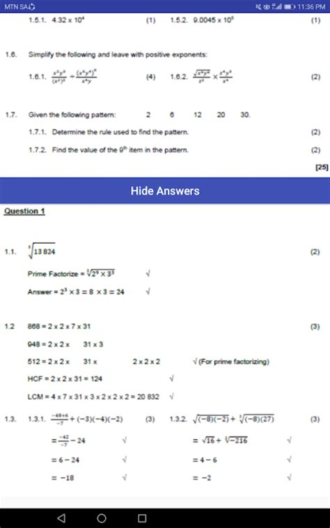 Android 용 Grade 8 Mathematics Mobile Application Apk 다운로드