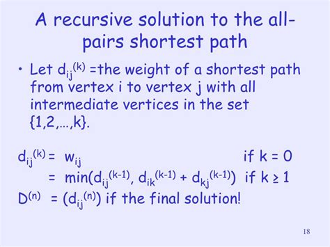 Ppt Chapter 25 All Pairs Shortest Paths Powerpoint Presentation