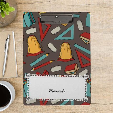 Buy School Geometrical Design Customized Photo Printed Exam Board