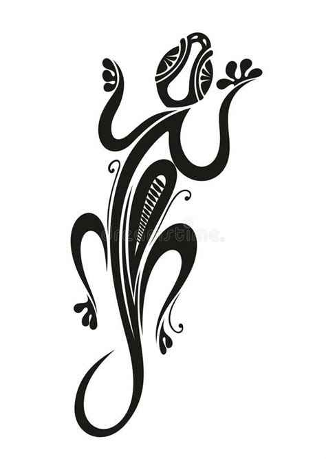 Vector Illustration Of Scaly Lizard Lizard Logo Totem Design Tattoo