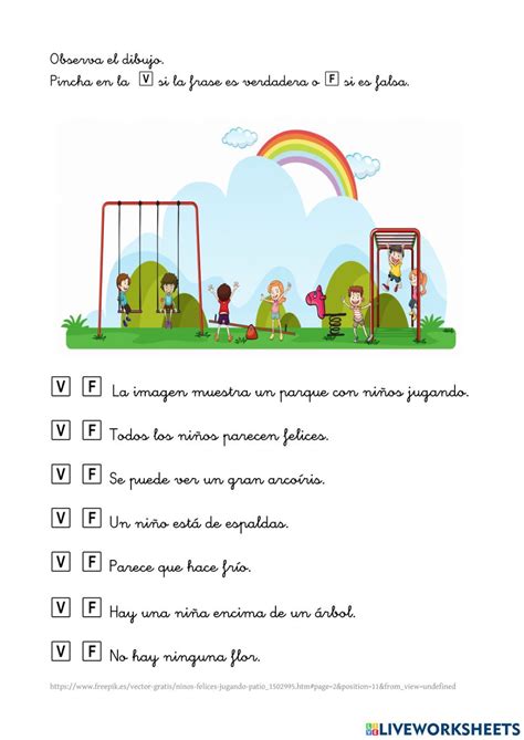 Verdadero O Falso Interactive Exercise For Primero De Primaria
