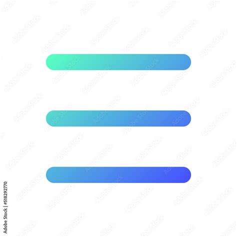 Hamburger Like Menu Pixel Perfect Gradient Linear Ui Icon Three Lines More Options Navigation