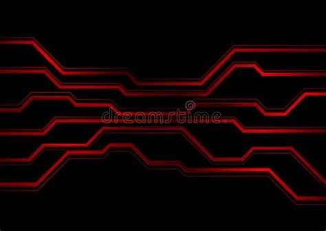 Red Circuit Board Background