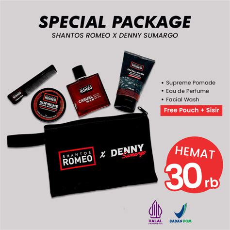Special Package Shantos Romeo X Denny Sumargo Free Greeting Card Supreme Waterbased 75gr Edp