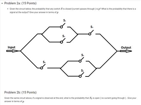 Solved Problem 2a 15 Points Given The Circuit Below