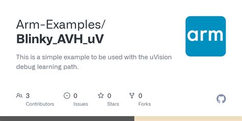 GitHub Arm Examples Blinky AVH UV This Is A Simple Example To Be Used With The UVision Debug