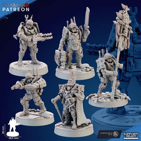 Panzergrenadier Command Squad Miniatures Set By Ghamak 28mm