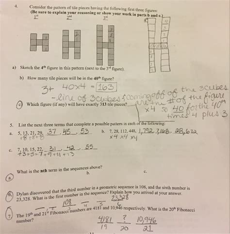 Solved Consider The Pattern Of Tile Pieces Having The Chegg Com
