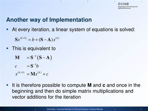 Ppt Systems Of Linear Equations Iterative Methods Powerpoint