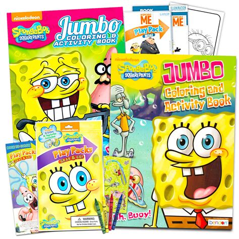 Spongebob Squarepants Coloring And Activity Book Set