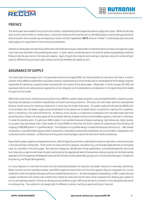 Supply Chain Assessment En