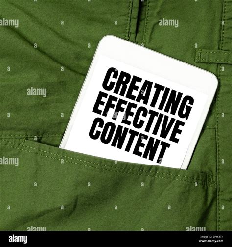 Hand Writing Sign Creating Effective Content Internet Concept Valuable