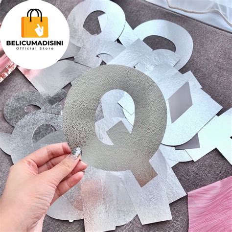 Jual M Z Hiasan Dinding Diy Dekorasi Model Abjad Abc Huruf Besar